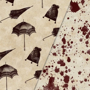 Victorian Vampire Digital Paper, Halloween Digital Paper, Seamless ...