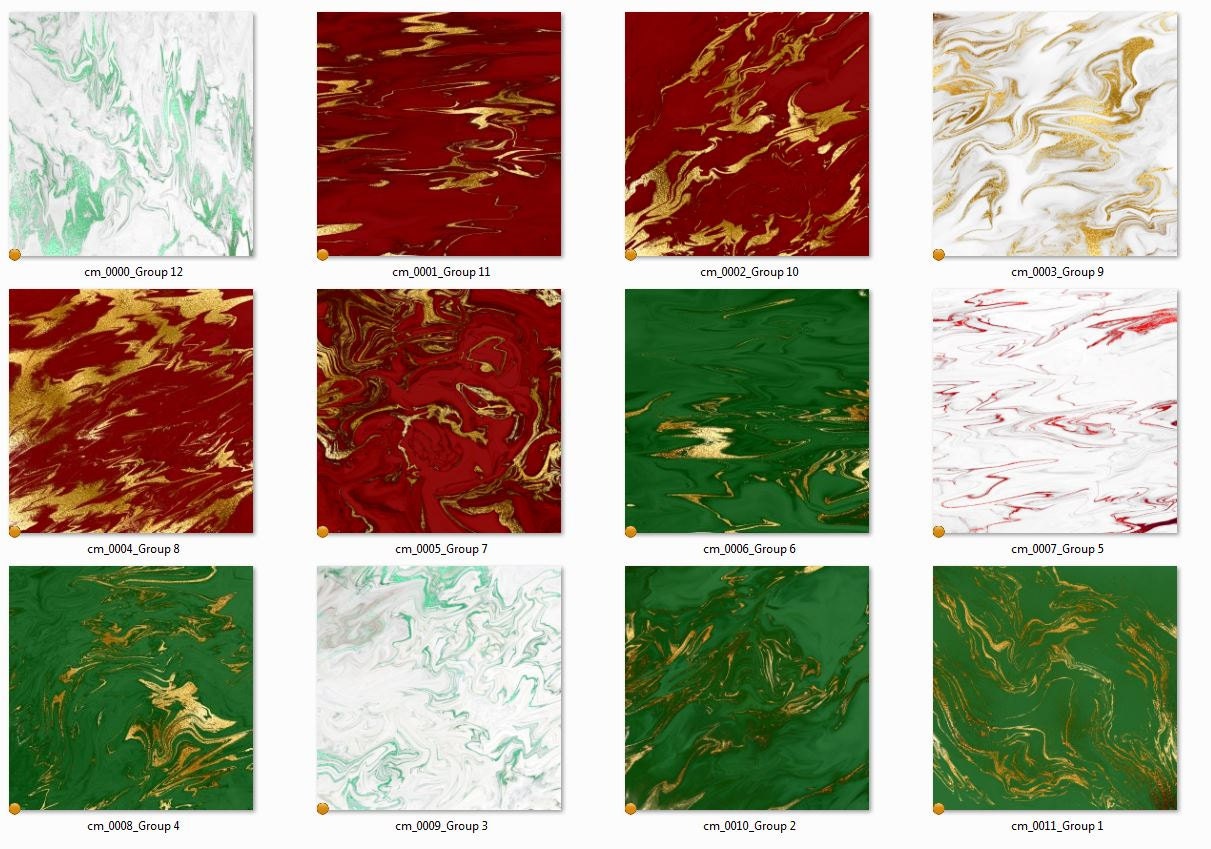 Christmas Marble Digital Paper Gold Vein Marble Textures - Etsy