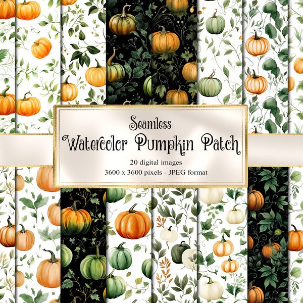 Watercolor Pumpkin - Etsy