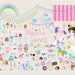 Unicorn Sweets Clipart, PNG Vector Unicorn Clip Art Graphics, Birthday ...
