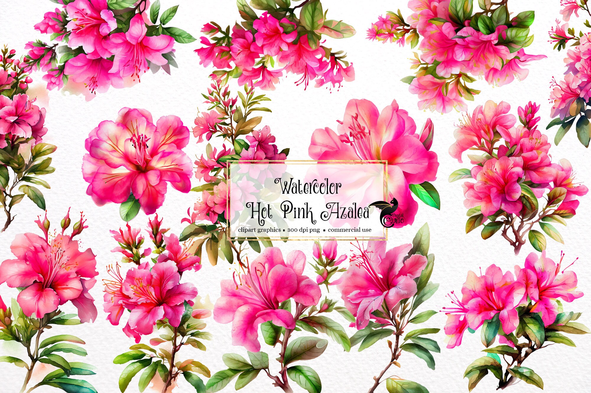 Hot Pink Flower Clipart
