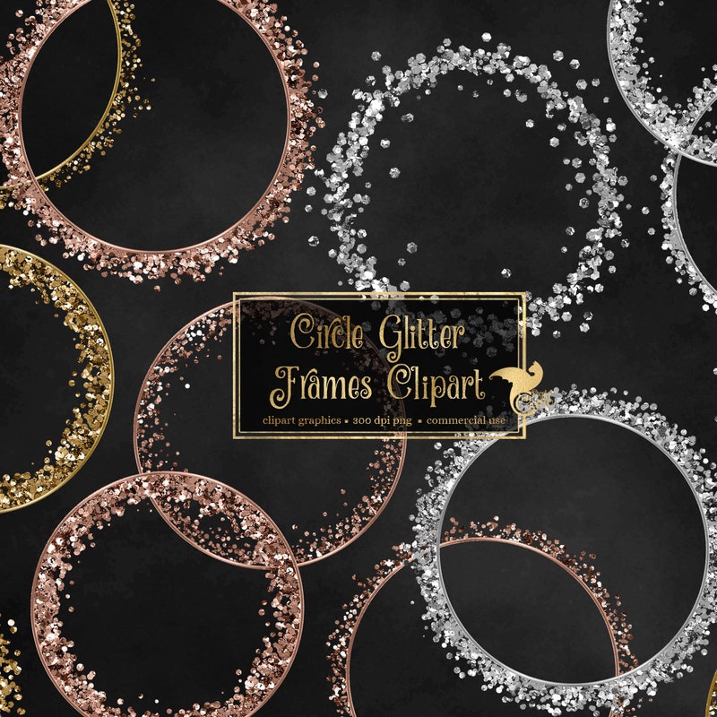 Gold Circle Frame - Etsy