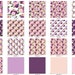 Peach Pink and Lavender Floral Digital Paper - Seamless Patterns ...