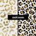 Gold Leopard Pattern Overlays, Seamless Gold Foil Patterns in PNG ...