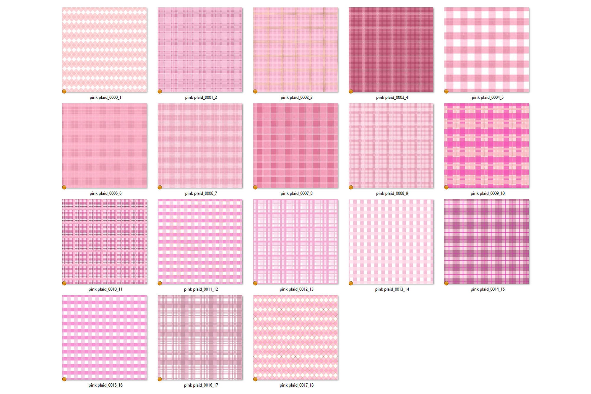 Pink Plaid Digital Paper Seamless Patterns for Instant - Etsy