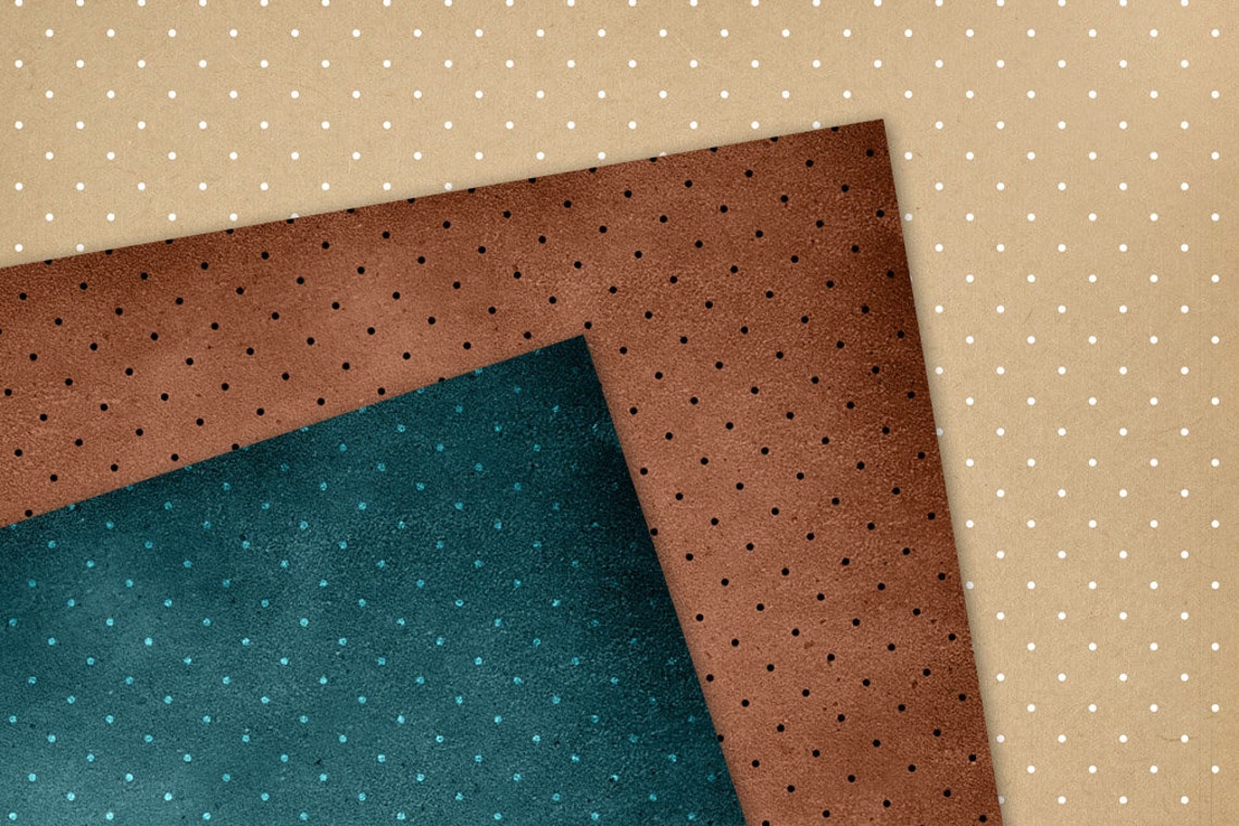 Vintage Polka Dots Digital Paper Retro Scrapbook Paper Polka | Etsy