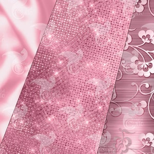 Ultimate Metallic Pink Textures - Seamless Digital Paper Metallic ...