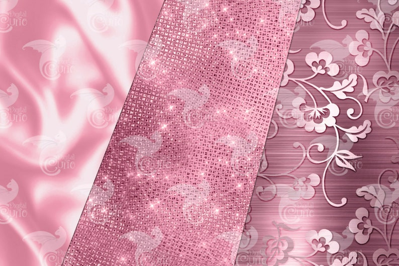 Ultimate Metallic Pink Textures Seamless Digital Paper - Etsy
