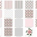 Blush and Gray Shabby Digital Paper, Seamless Floral Patterns Rustic ...