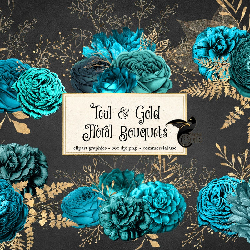 Turquoise Clipart - Etsy