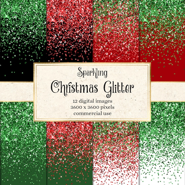Christmas Digital Paper - Etsy