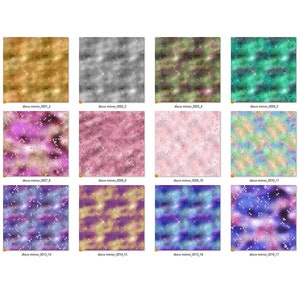 Disco Mirror Digital Paper – Seamless Glitter Backgrounds (digital ...