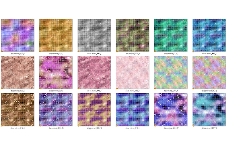 Disco Mirror Digital Paper – Seamless Glitter Backgrounds (digital ...