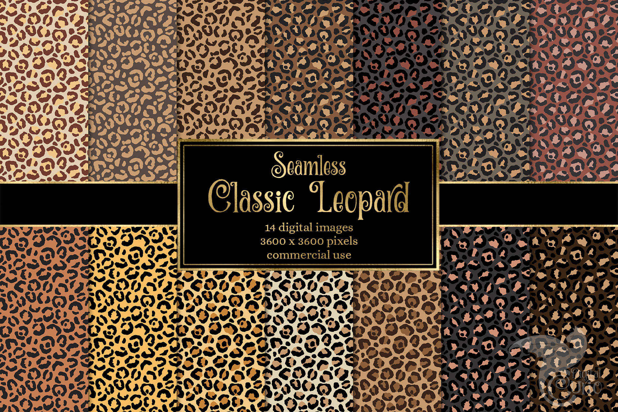 Classic Leopard Digital Paper Seamless Leopard Skin Pattern - Etsy