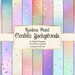 Rainbow Pastel Confetti Digital Paper Backgrounds in Soft | Etsy