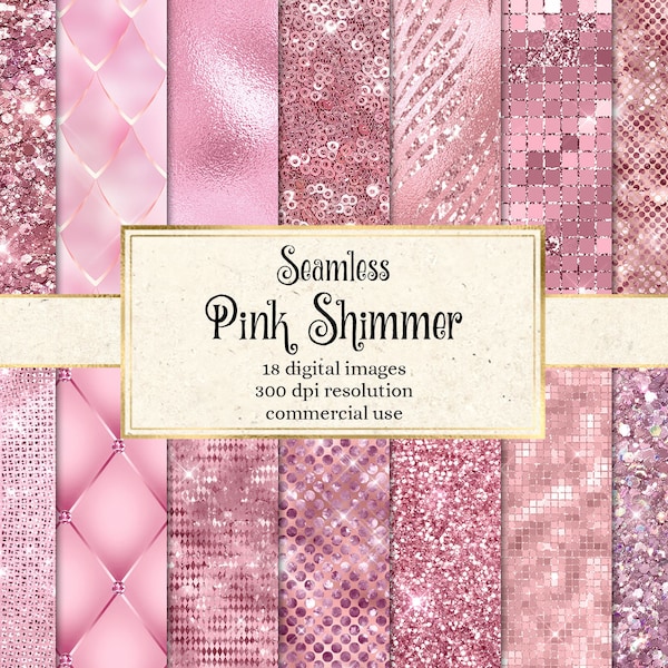 Pink Digital Paper - Etsy