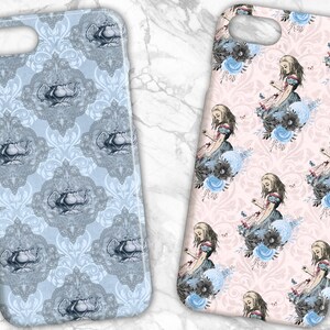 Blue and Blush Alice Digital Paper, Vintage Alice's Adventures in ...