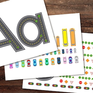Road Alphabet Clipart and Printables, Learn to Write Letters and ...