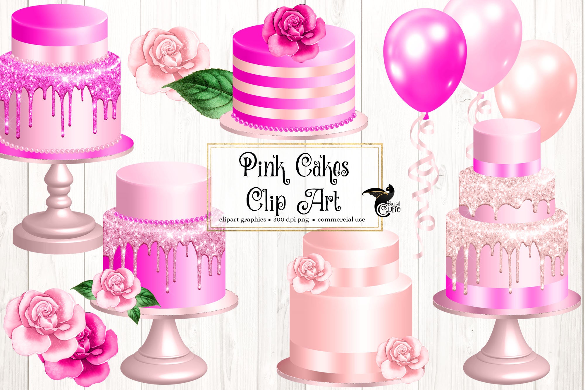 Pink Wedding Cake Clip Art