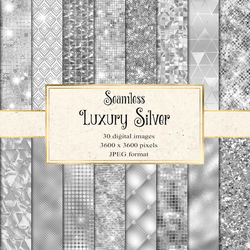 Silver Glitter - Etsy