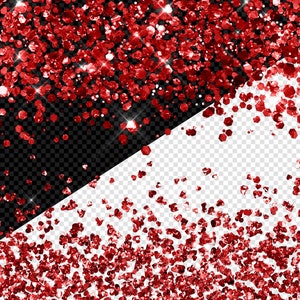 Red Glitter Clipart Overlays - Digital Instant Download Glitter Clip ...