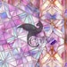 Pink Stained Glass Digital Paper, Seamless Printable Textures (digital ...