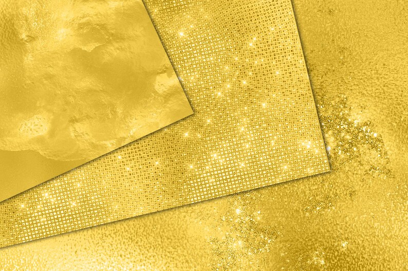 Luxury Yellow digital paper seamless yellow scrapbook paper | Etsy