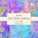 Gold Sacred Geometry Digital Paper - Seamless Patterns With Geometric ...