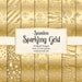 Sparkling Gold Digital Paper - Seamless Glitter Patterns With Animal ...