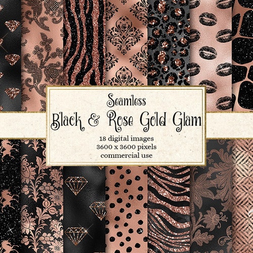 Christmas Glam Digital Paper Glitter and Foil Luxury - Etsy