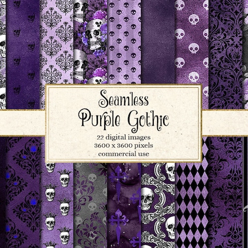 Vampire Spells Digital Paper Halloween Seamless Backgrounds - Etsy