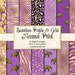Purple and Gold Animal Skins Digital Paper, Seamless African Animal ...
