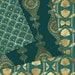 Teal and Gold Art Deco Digital Paper, Seamless Deco Patterns With ...