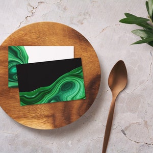 Strata Malachite Digital Paper and Border Overlays With Gold Foil ...