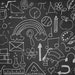 Chalkboard School Doodles Clipart, Chalk Graphics (digital Download) - Etsy