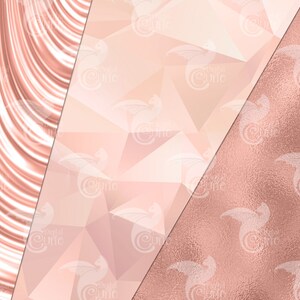 Ultimate Rose Gold Textures - Seamless Digital Paper Metallic Textures ...
