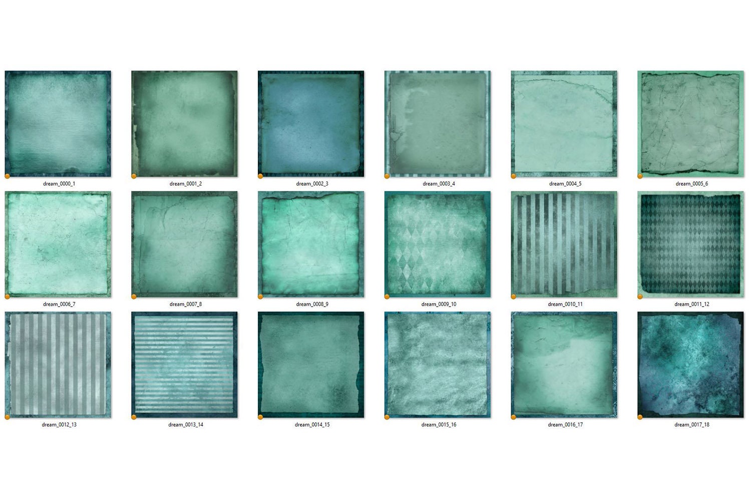 Aquamarine Dream Digital Paper Aqua Teal Old Paper Textures - Etsy