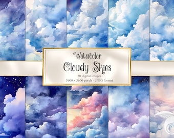 Cloud and Blue Sky Background Digital Download Desktop - Etsy