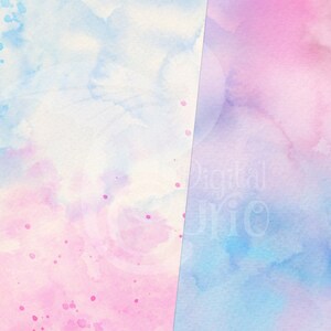 Soft Watercolor Digital Paper - Pastel Watercolor Textures Instant ...