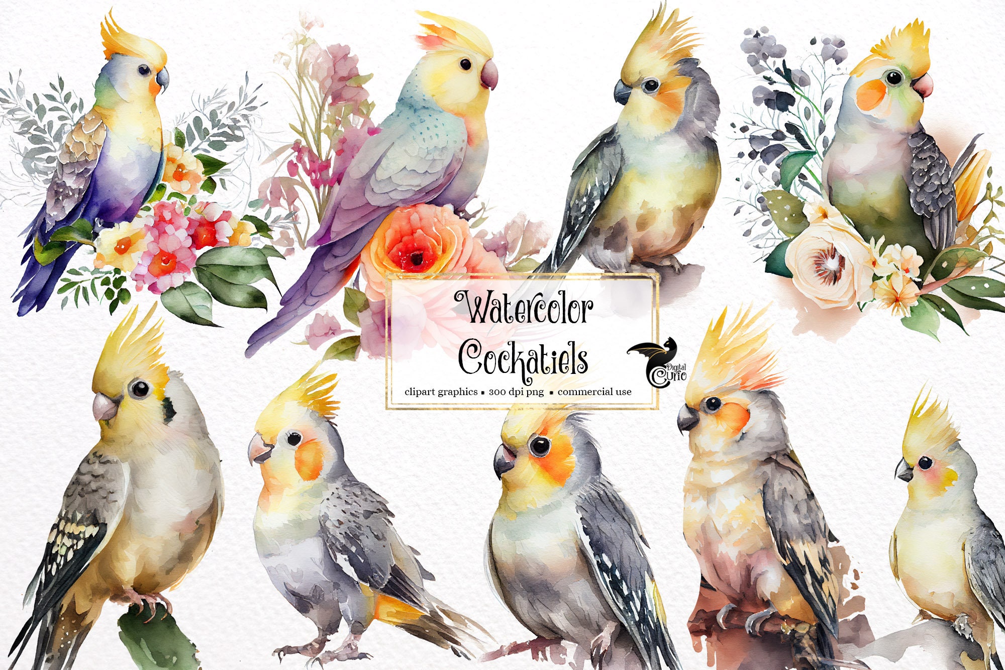 Cockatiel Clipart