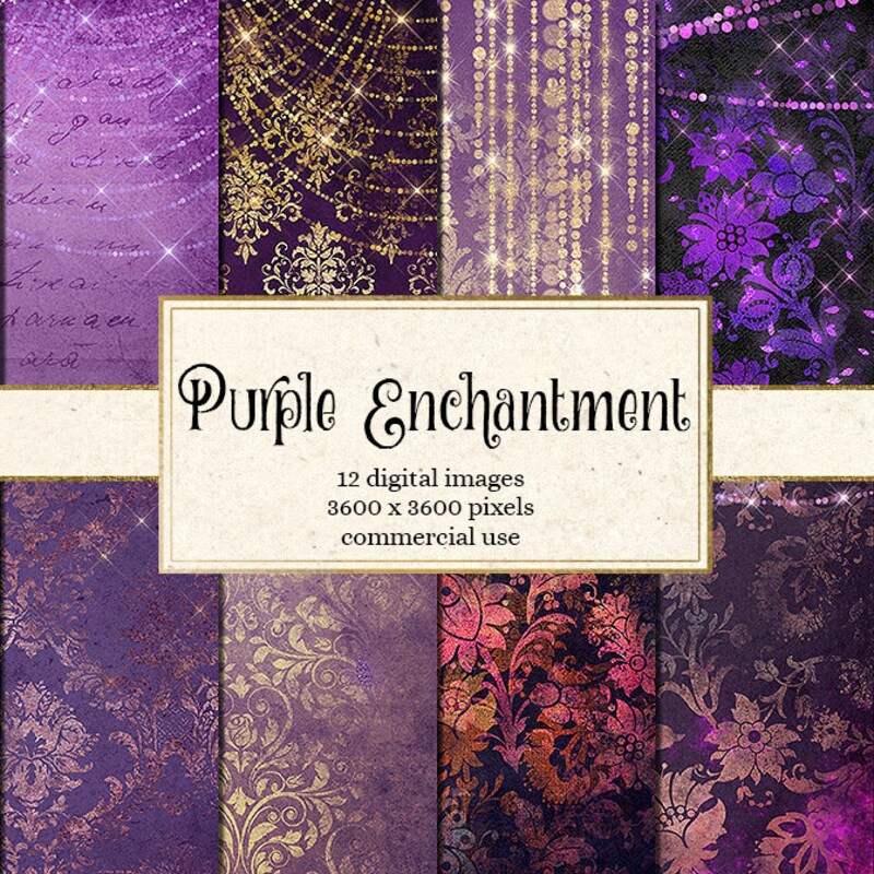 Purple Scrapbook - Etsy