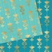 Turquoise and Gold Art Deco Digital Paper, Seamless Deco Patterns With ...