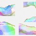 Rainbow Pastel Agate Borders, Digital Watercolor Pink Geode PNG ...