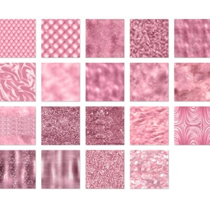 Ultimate Metallic Pink Textures - Seamless Digital Paper Metallic ...