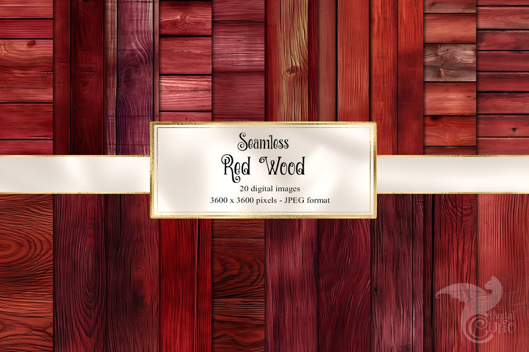 Red Wood Textures Digital Paper, Rustic Wood Planks (seamless) - Etsy