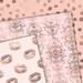 Rose Gold and Blush Digital Paper, Seamless Pink and Rose Gold Patterns ...