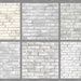 White Brick Textures Digital Paper, Seamless Rustic Wall (digital ...