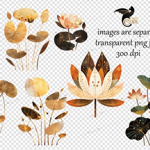 Whimsical Frogs Clipart - Cute Spring Frogs and Lily Pads in PNG Format ...