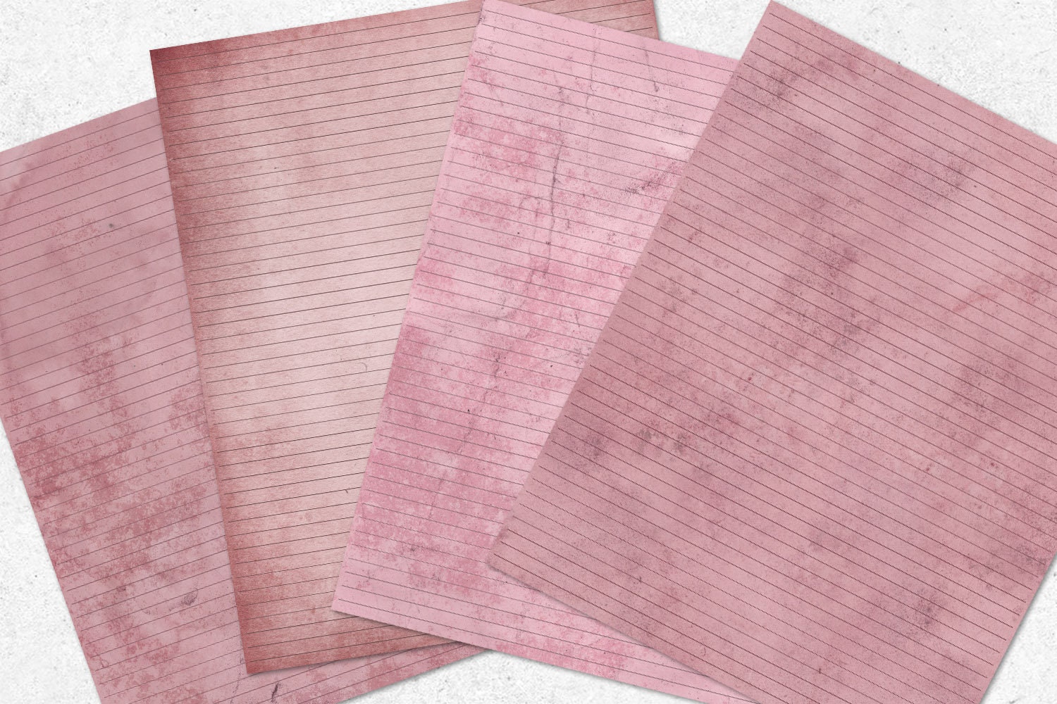 Distressed Pink Writing Paper Notebook Digital Paper Grunge | Etsy