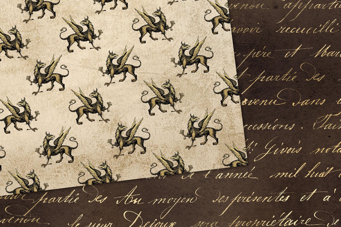 Golden Fairytale Digital Paper Seamless Medieval Digital | Etsy